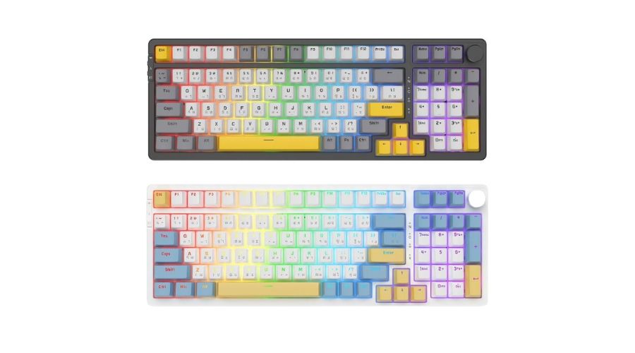 คีย์บอร์ด Ajazz AK992 RGB Wireless Mechanical Keyboard (EN/TH)